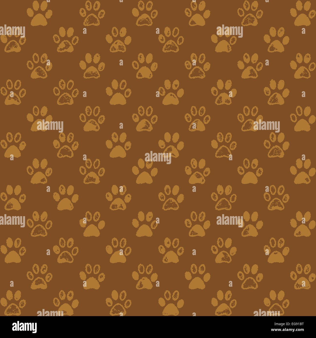Brown Paw Print Trail