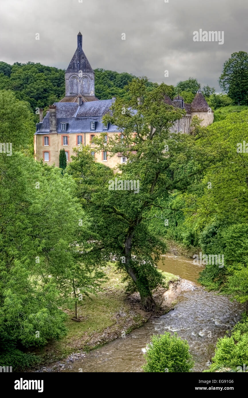 The old mill in Gavray, France Stock Photo - Alamy