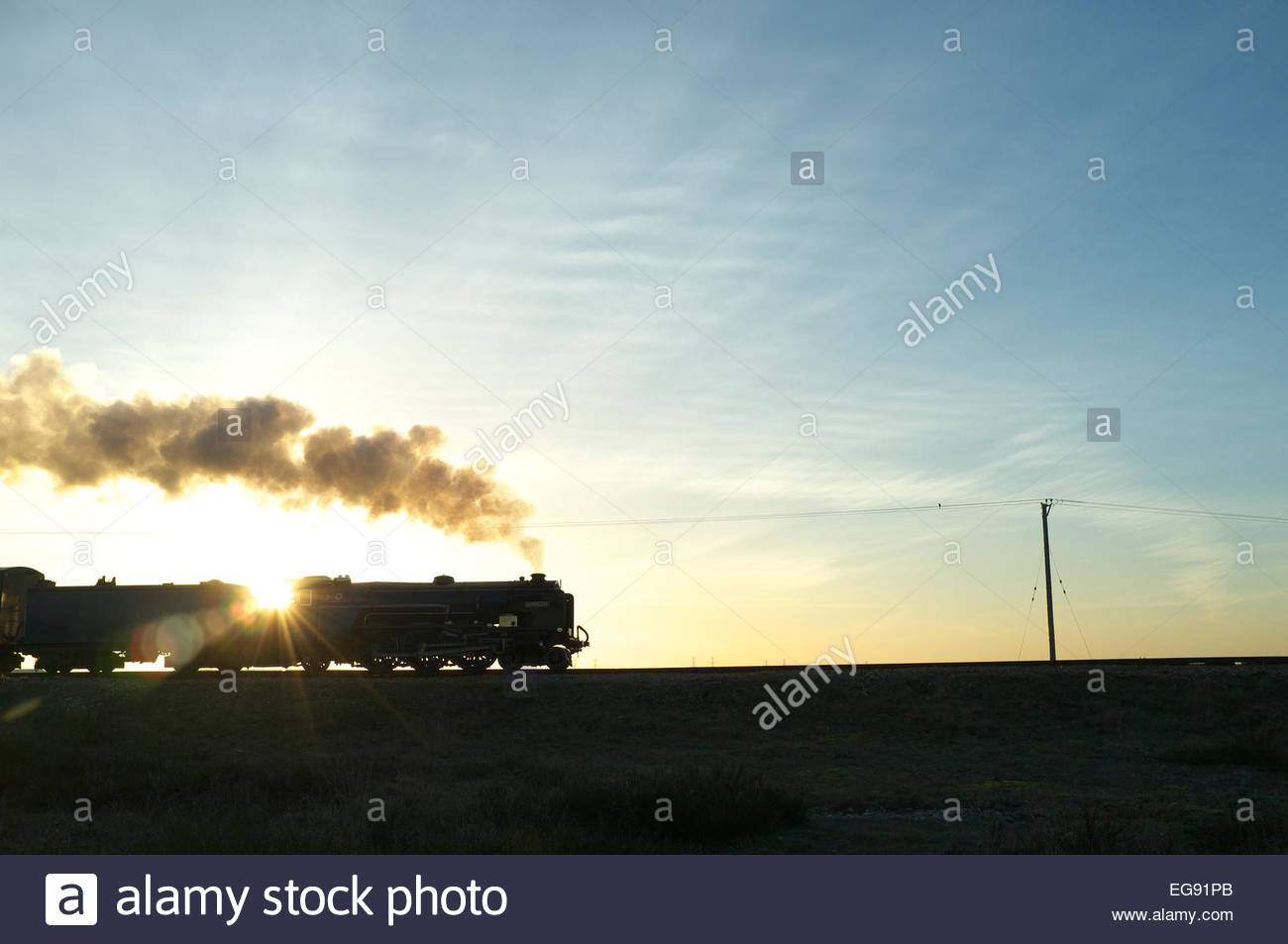 Steam Train Silhouette High Resolution Stock Photography and Images - Alamy