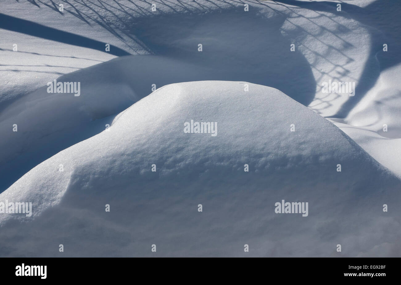 Shadows on Snow Stock Photo - Alamy