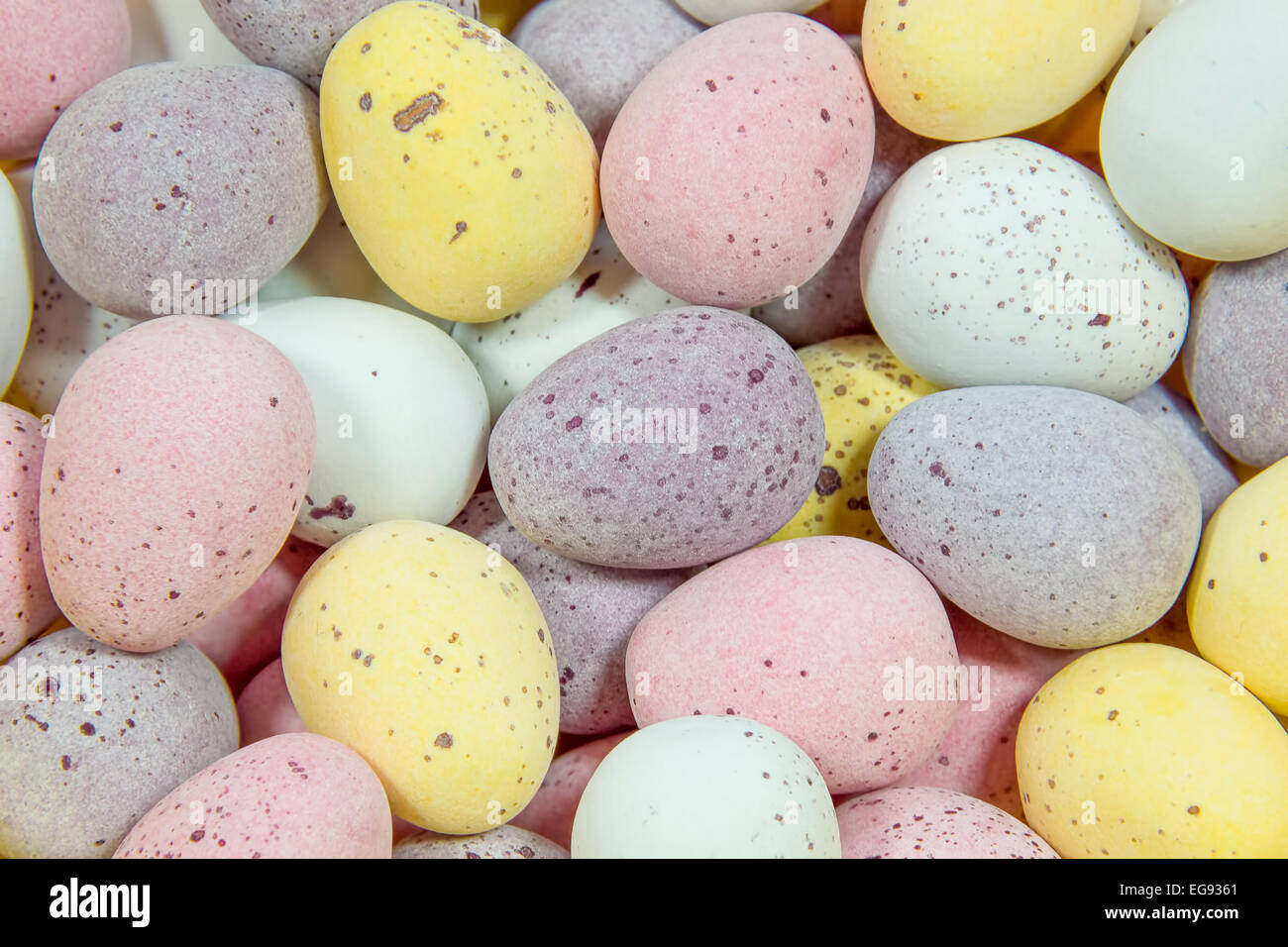 Mini Egg Sugar Coated Candy Stock Photo - Alamy