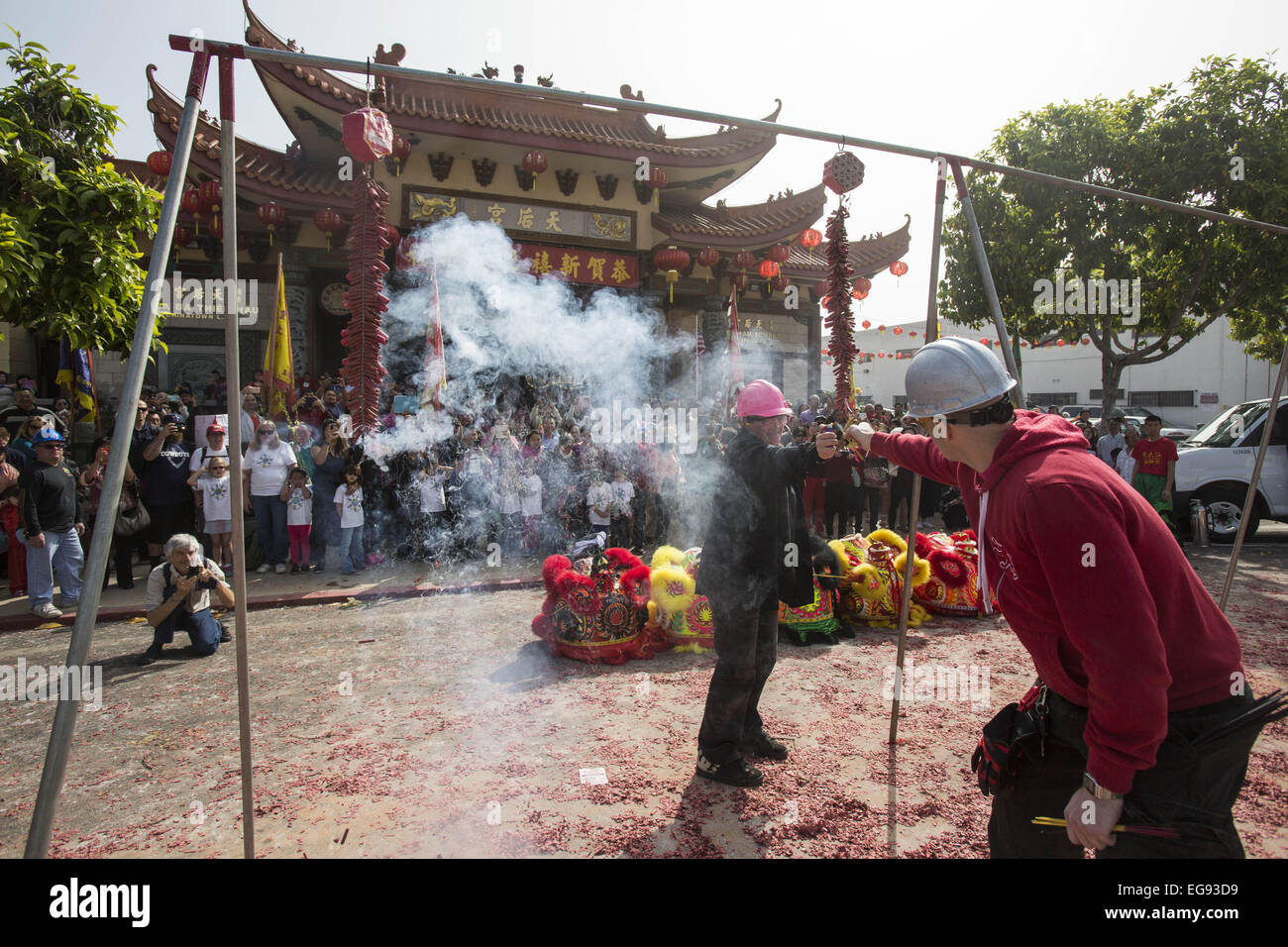 People light firecrackers celebrate hi-res stock photography and images ...