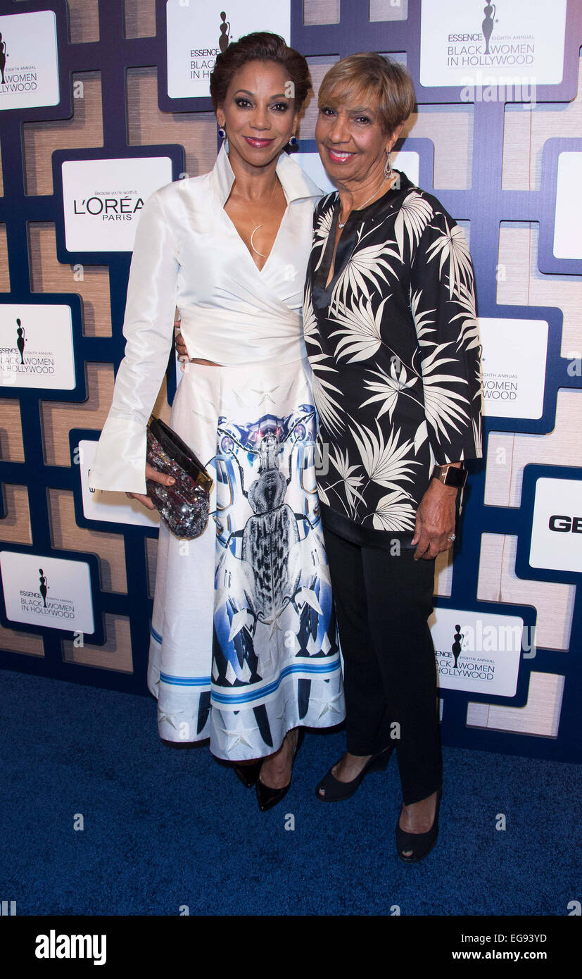 Los Angeles, California, USA. 19th Feb, 2015. Holly Robinson Peete and ...
