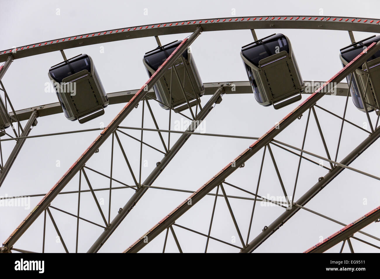 At the top of the ferris wheel Stock Photo - Alamy