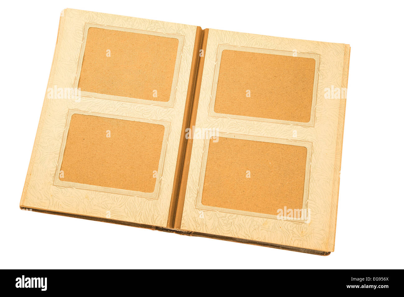 Open old photo album Stock Photo - Alamy