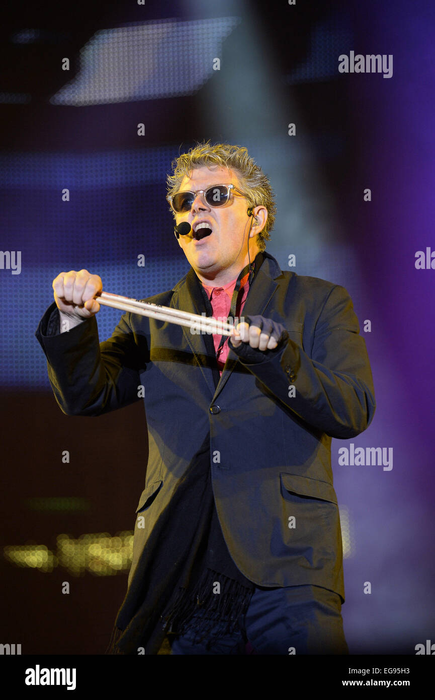 Tom Bailey of Thompson Twins performing live at the Rewind South ...