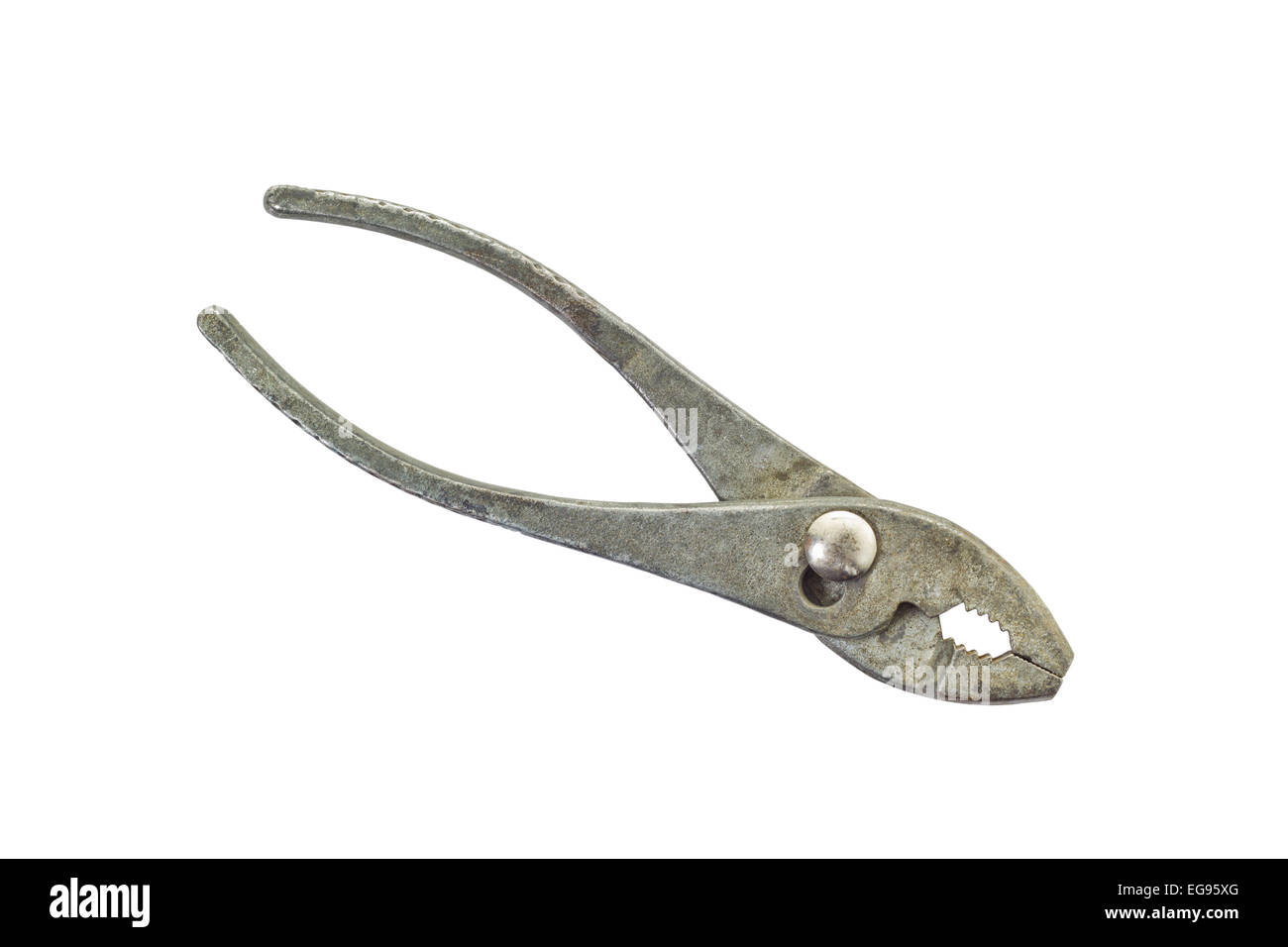 Old pliers isolated on white background and clipping path Stock Photo ...