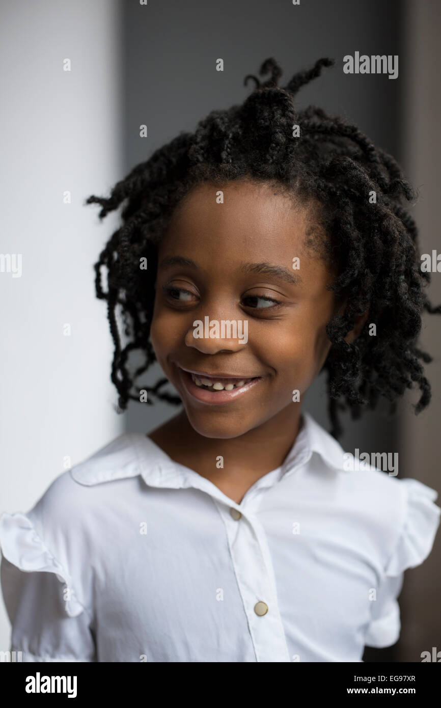 Photo Session with 7 Year Old Stock Photo - Alamy