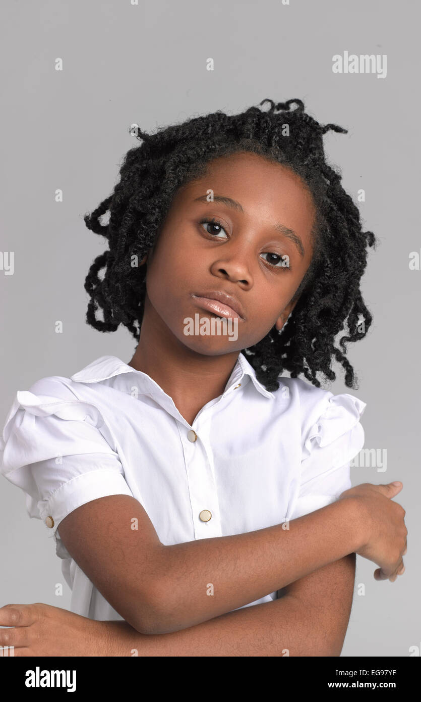 Photo Session with 7 Year Old Stock Photo - Alamy