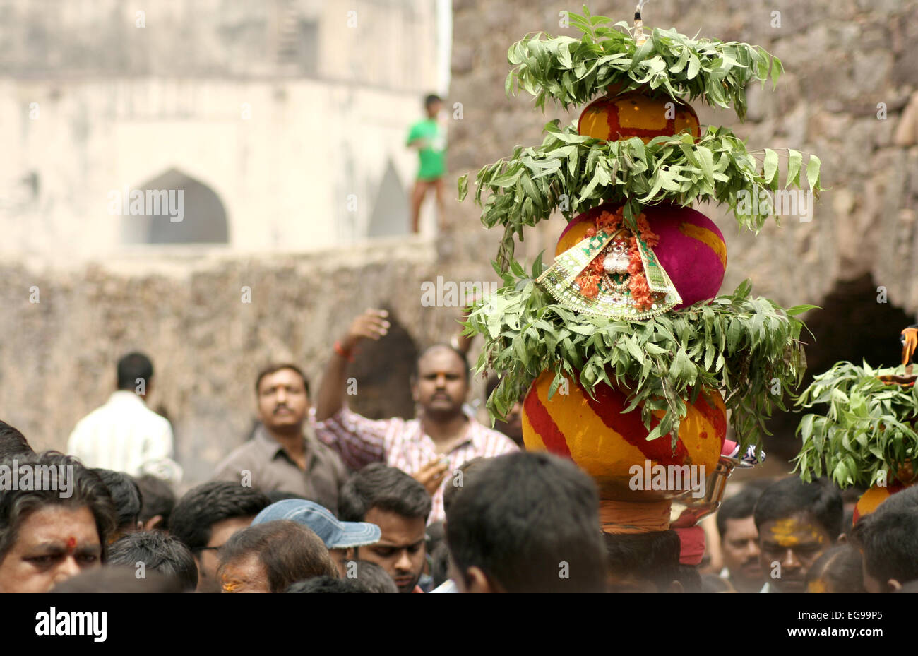 India bonalu is celebrated in the month of ashada masam hi-res stock ...