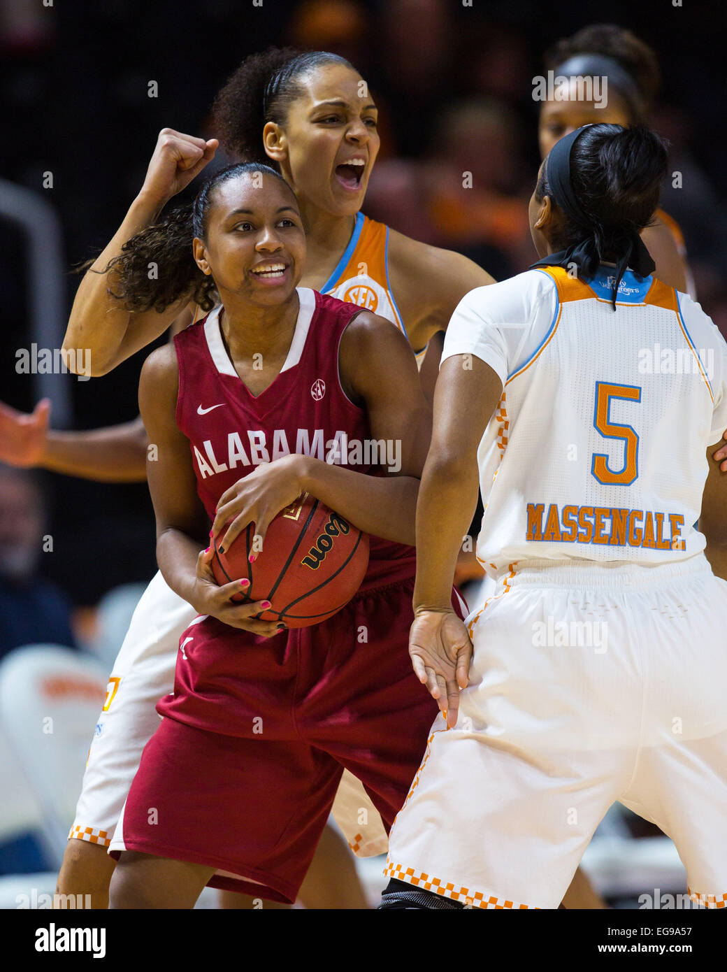 February 19, 2015: Cierra Burdick #11 of the Tennessee Lady Volunteers ...