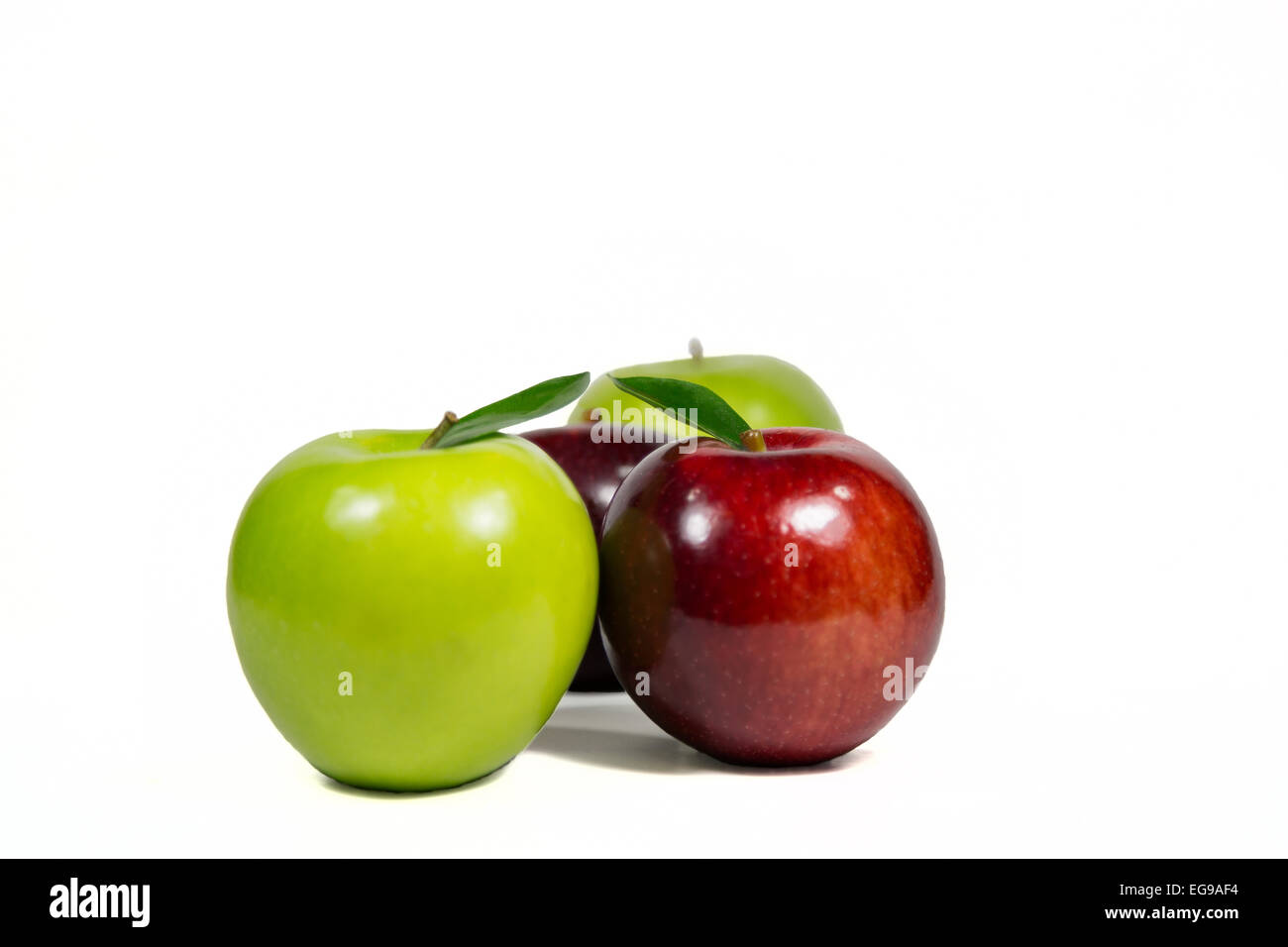 Green red delicious apples Cut Out Stock Images & Pictures - Alamy