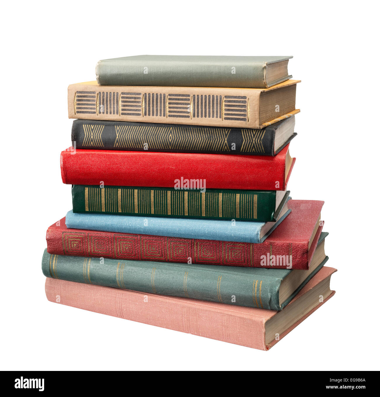 Books on white background Stock Photo - Alamy