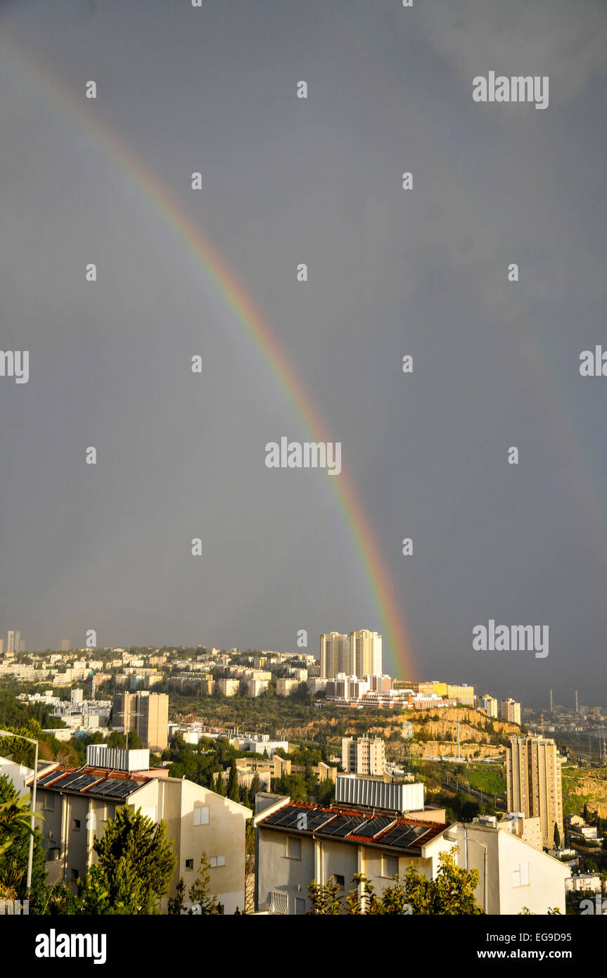 Rainbow storm gale clouds hi-res stock photography and images - Alamy