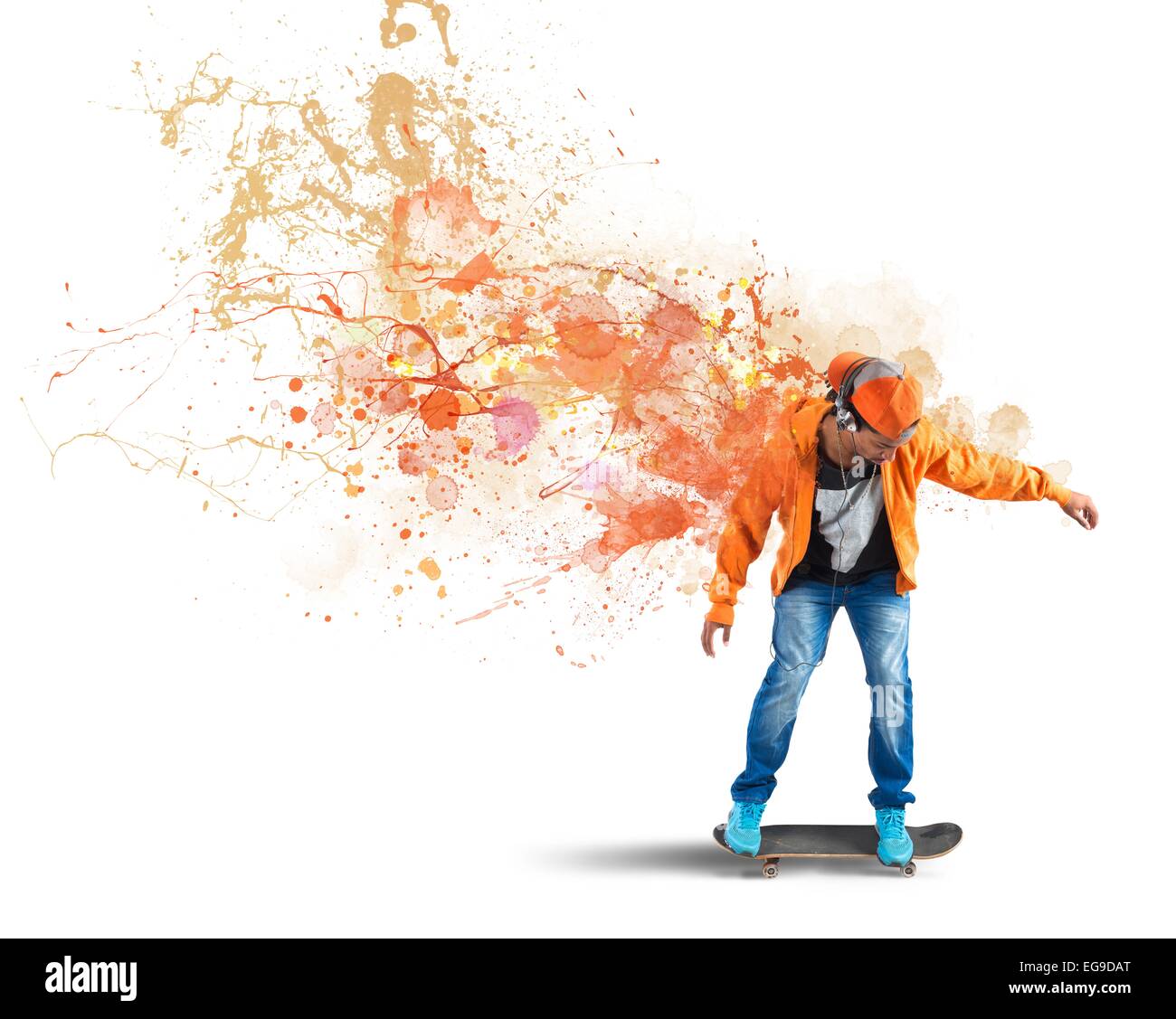 Skater Cut Out Stock Images & Pictures - Alamy