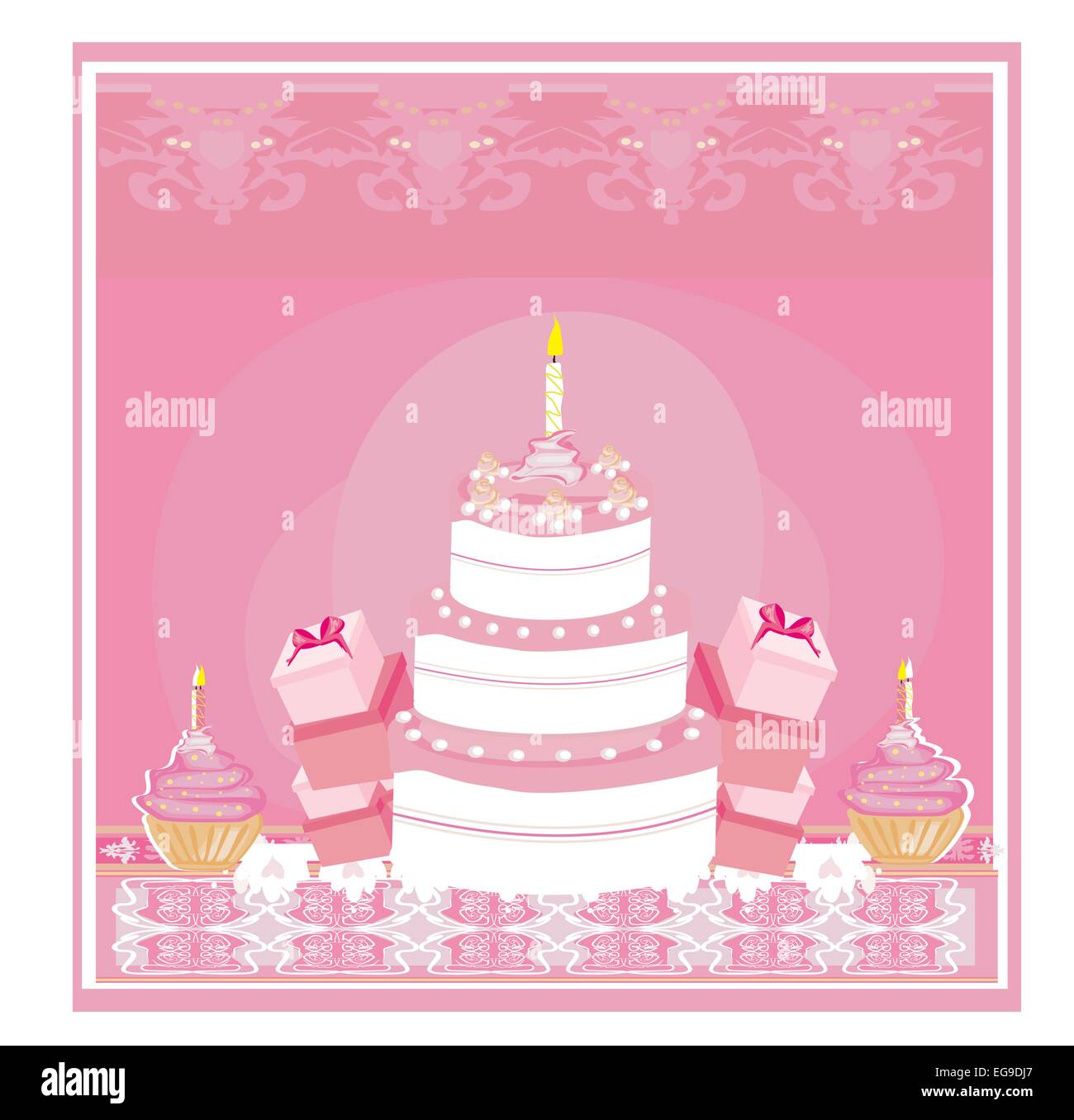Happy Birthday Card Stock Vector Image & Art - Alamy