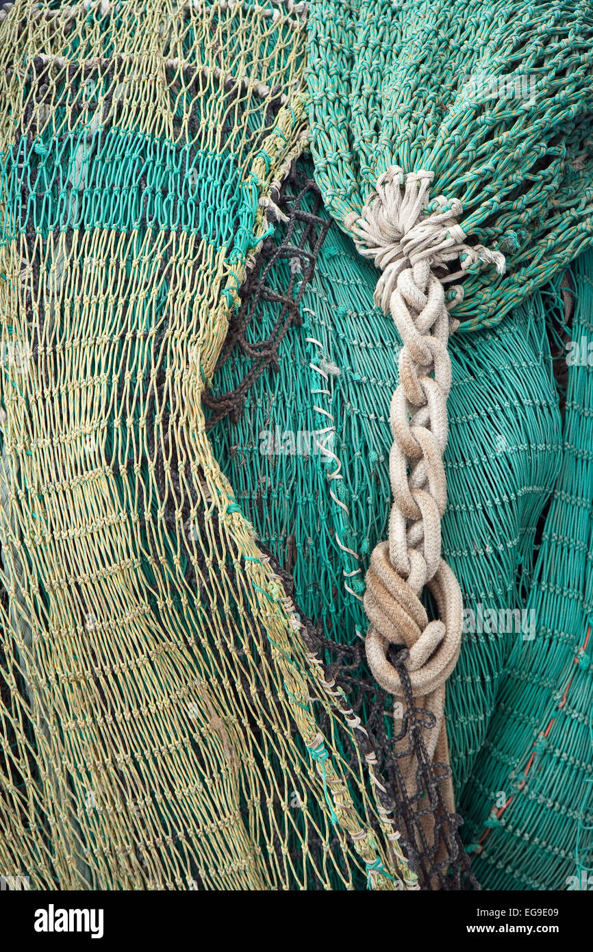 Fishing net in different colour. Can be used as background Stock Photo ...