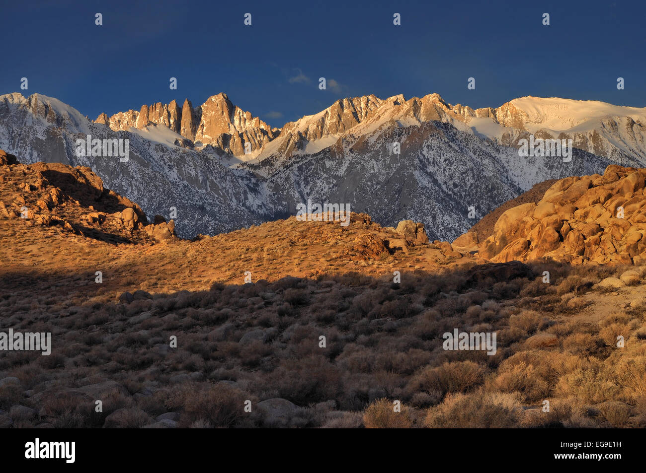 USA, California, Mount Whitney and Alabama Hills Stock Photo - Alamy