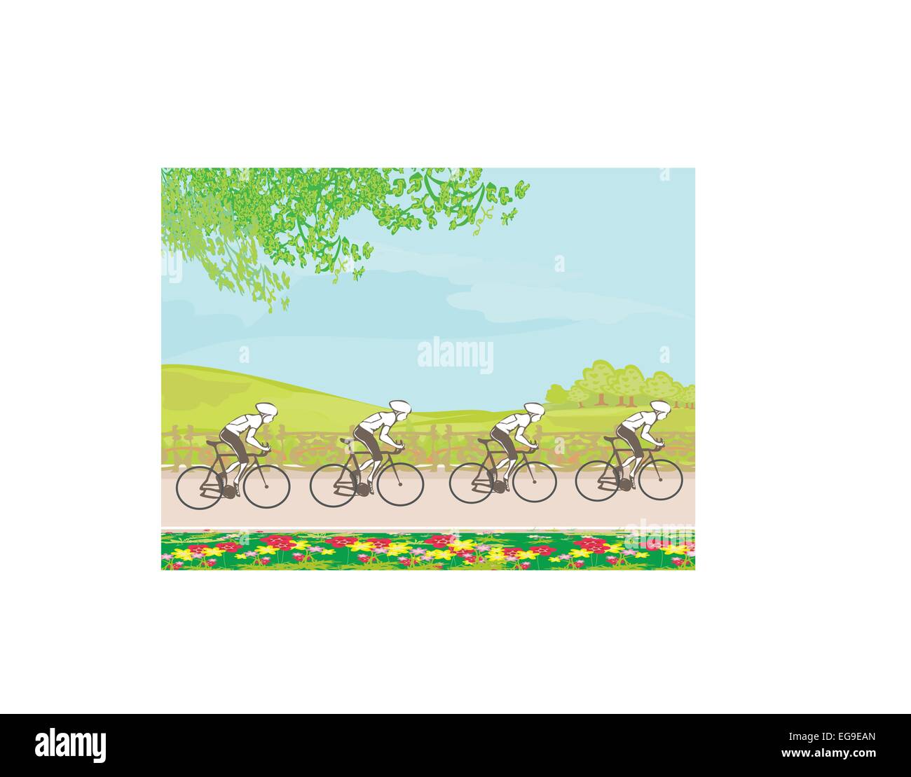 Stunt riders Stock Vector Images - Alamy