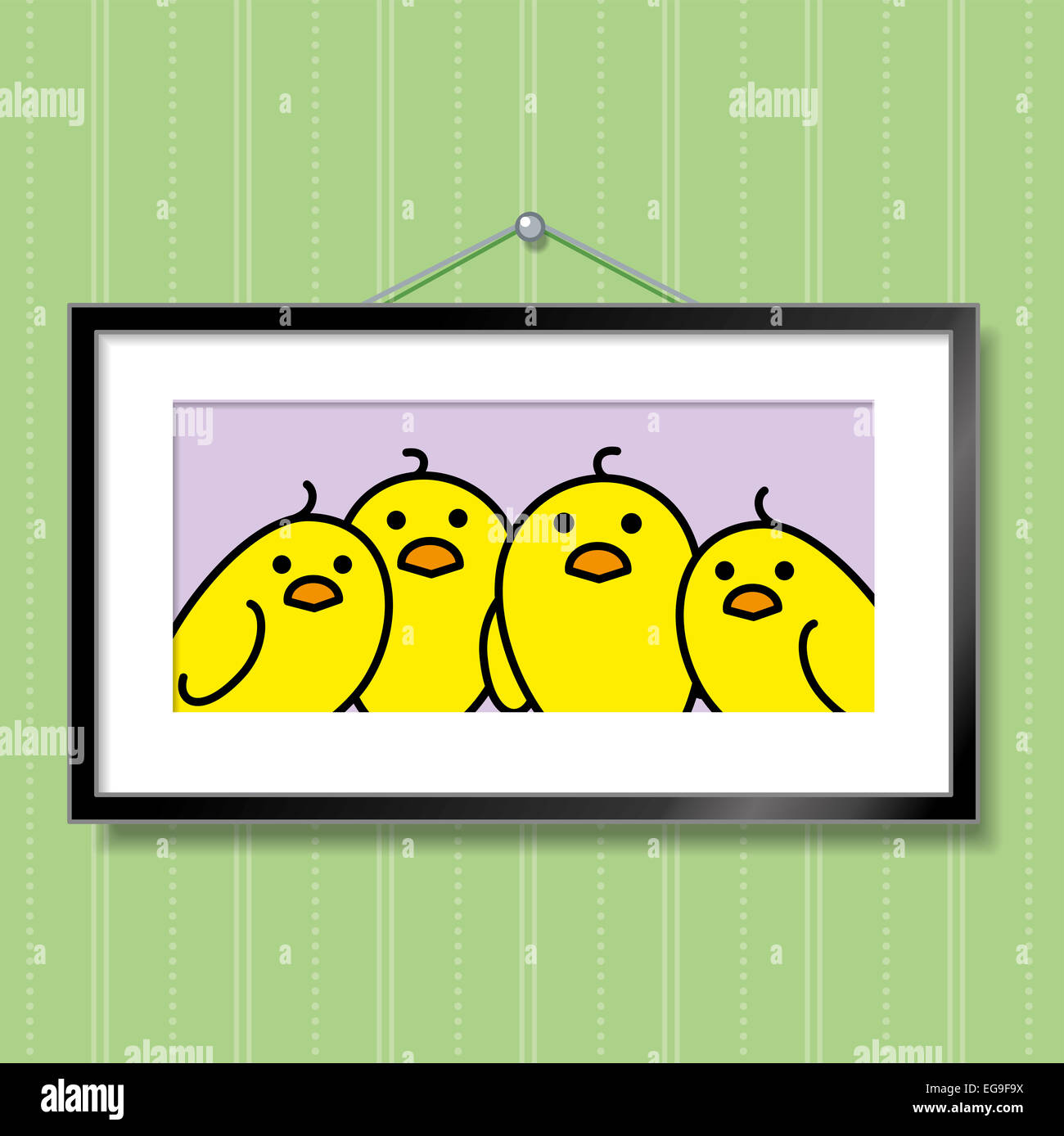 Cartoon chicken family hi-res stock photography and images - Alamy