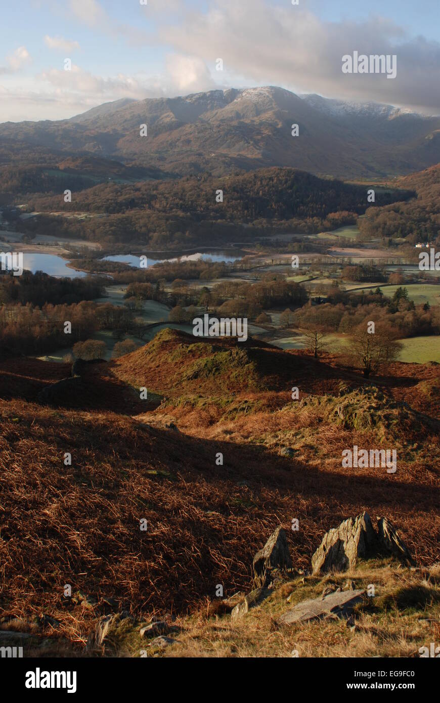 WETHERLAM AND CONISTON FELLS FROM LOUGHRIGG FELL Stock Photo - Alamy
