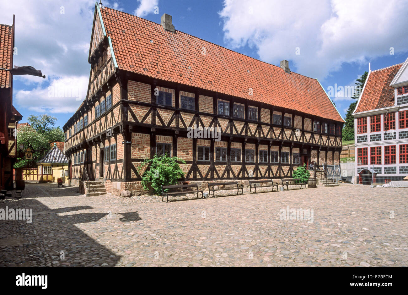 Den Gamle By The Old Town Aarhus Denmark Danmark Stock Photo - Alamy