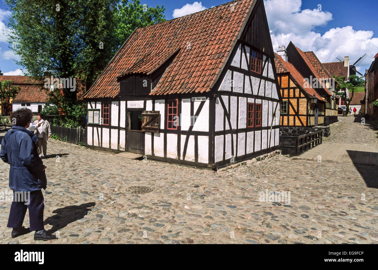 Den Gamle By The Old Town Aarhus Denmark Danmark Stock Photo - Alamy
