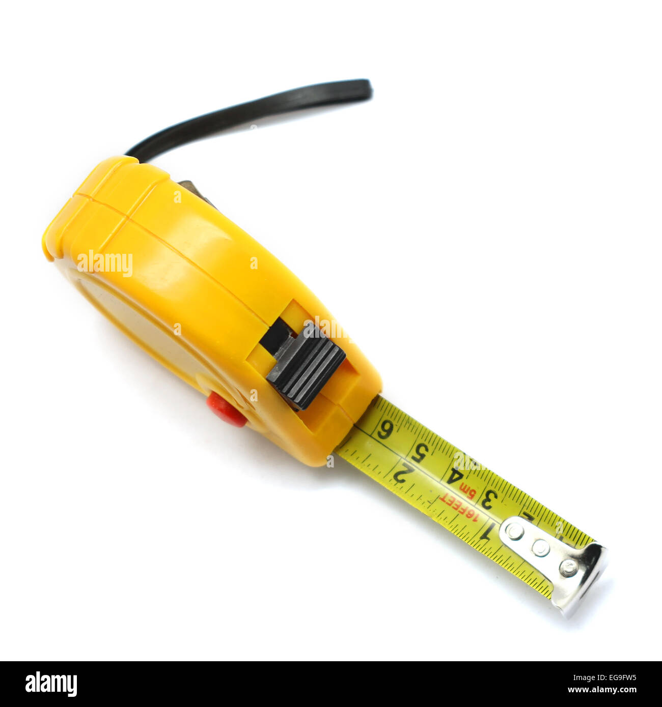 measuring tape isolated on white background Stock Photo - Alamy