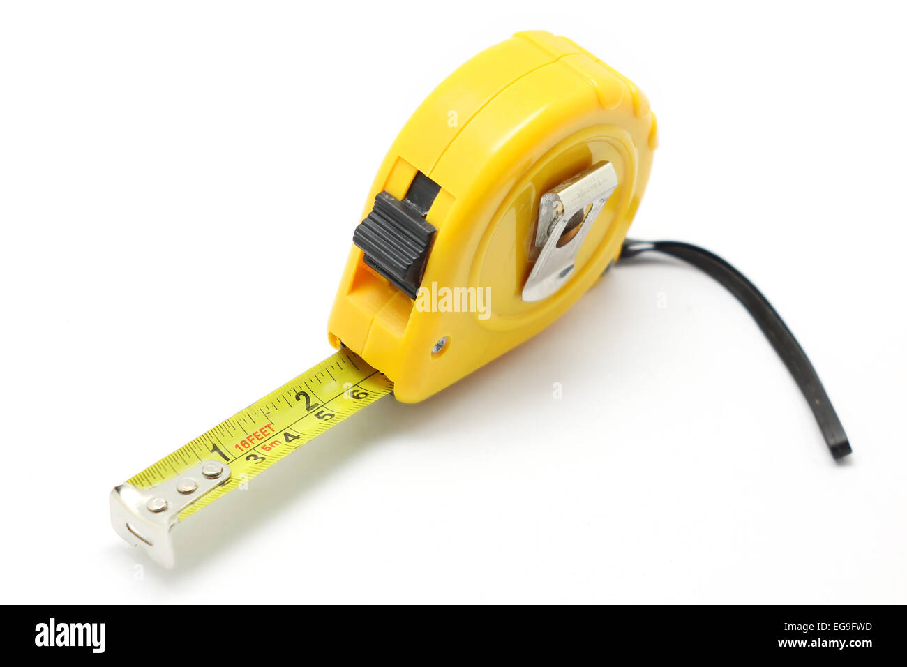 measuring tape isolated on white background Stock Photo - Alamy
