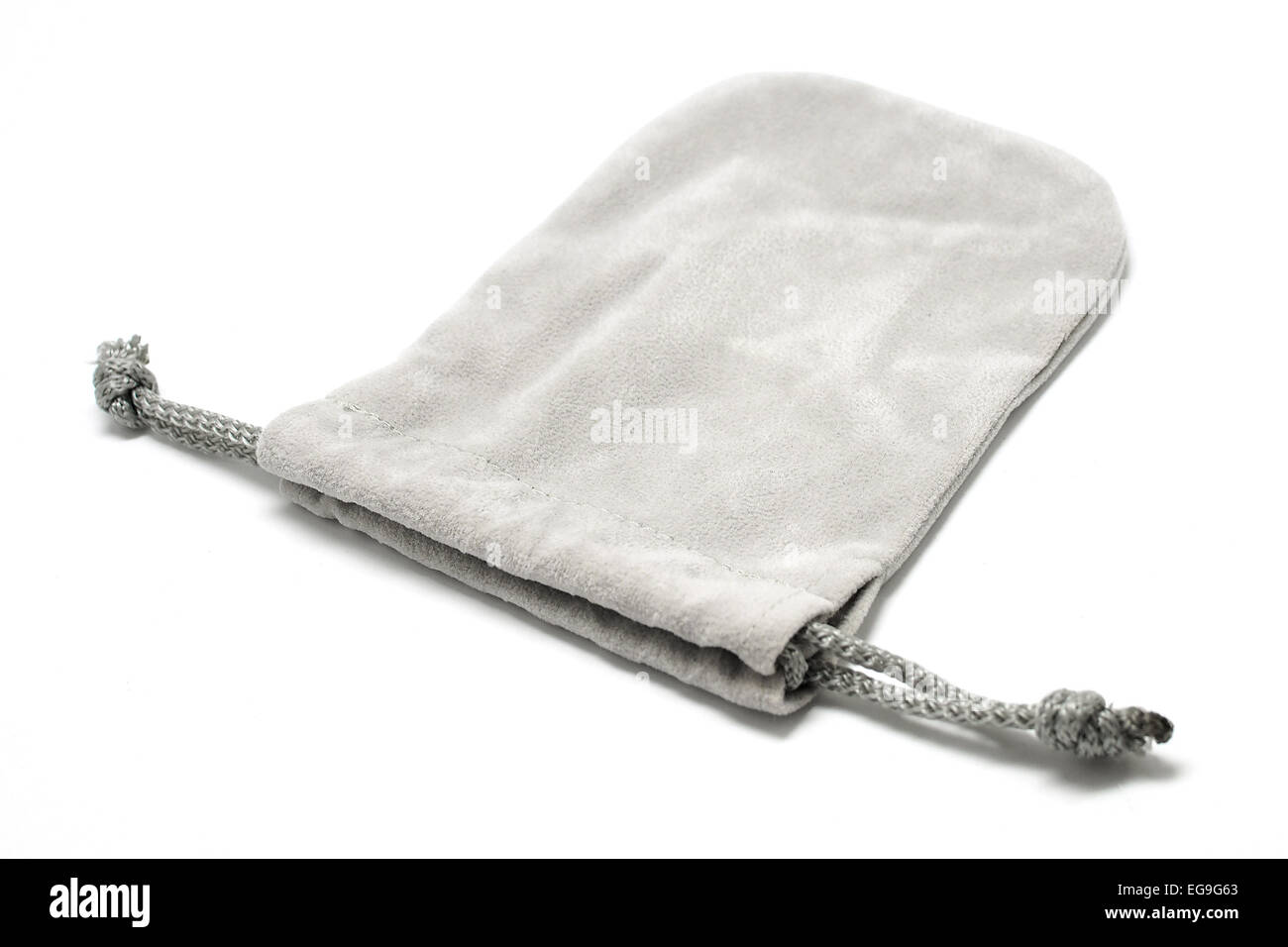 small fabric pouch isolated on white background Stock Photo - Alamy