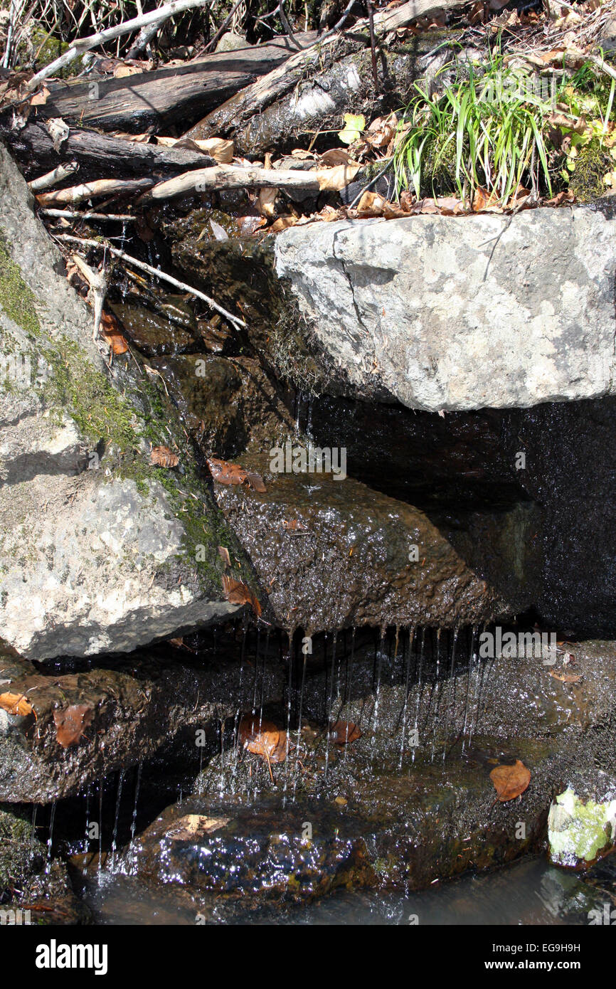 Drops waterfall falling down from hi-res stock photography and images ...