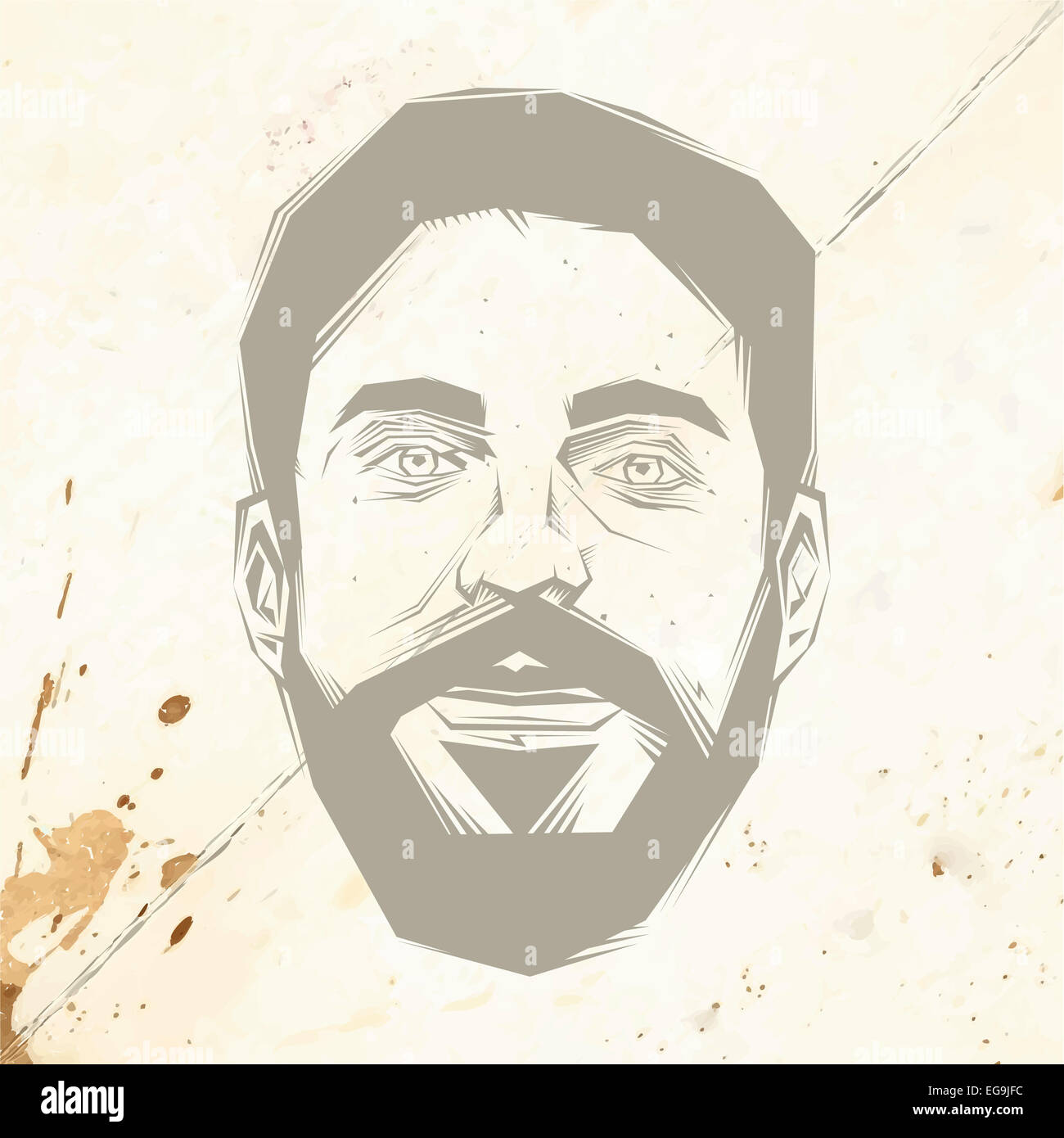 Bearded human face hi-res stock photography and images - Alamy