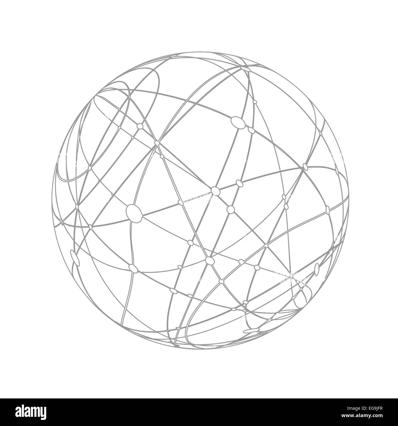 Abstract gray sphere Stock Photo - Alamy