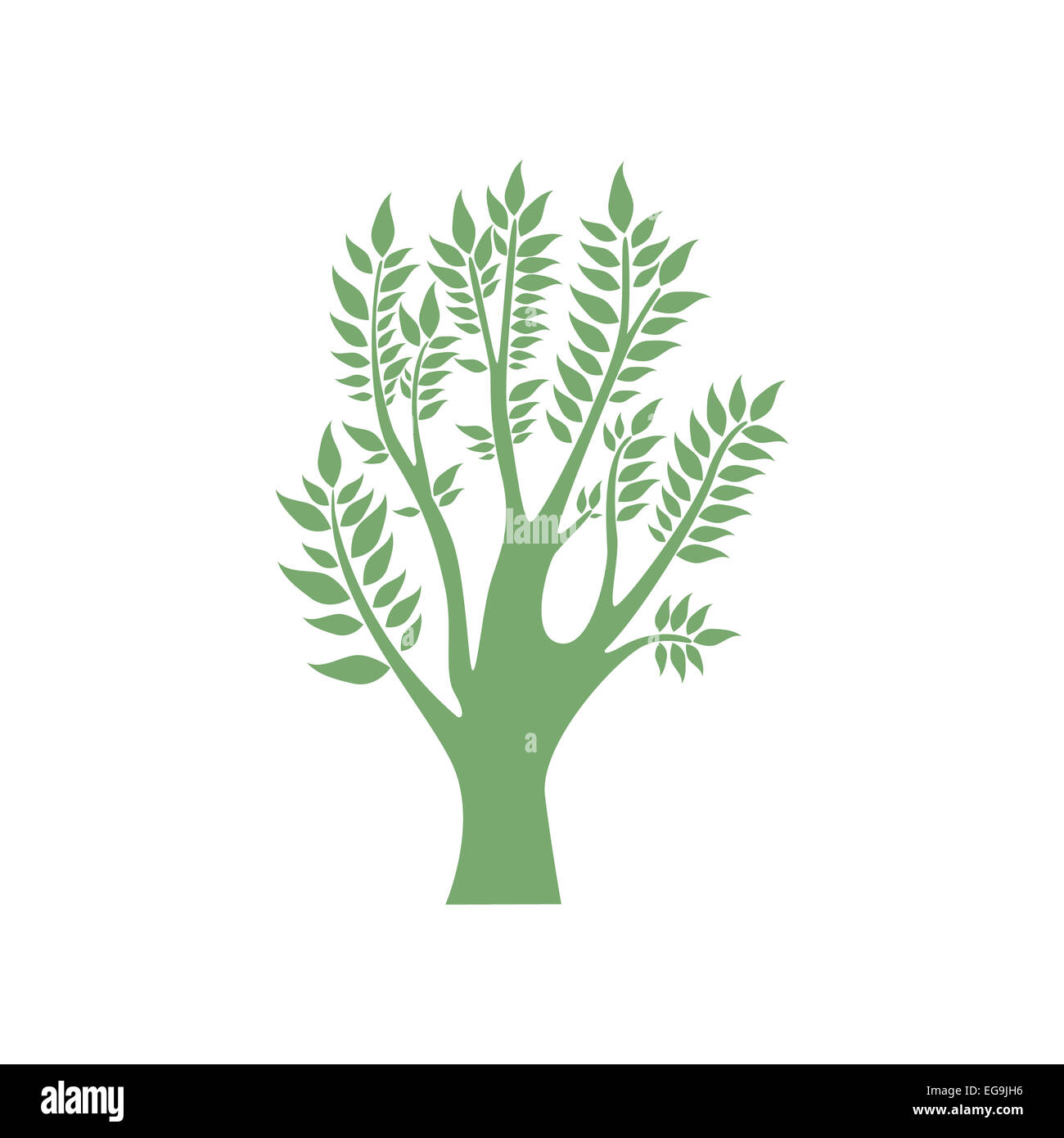 Green abstract pattern organic Cut Out Stock Images & Pictures - Alamy