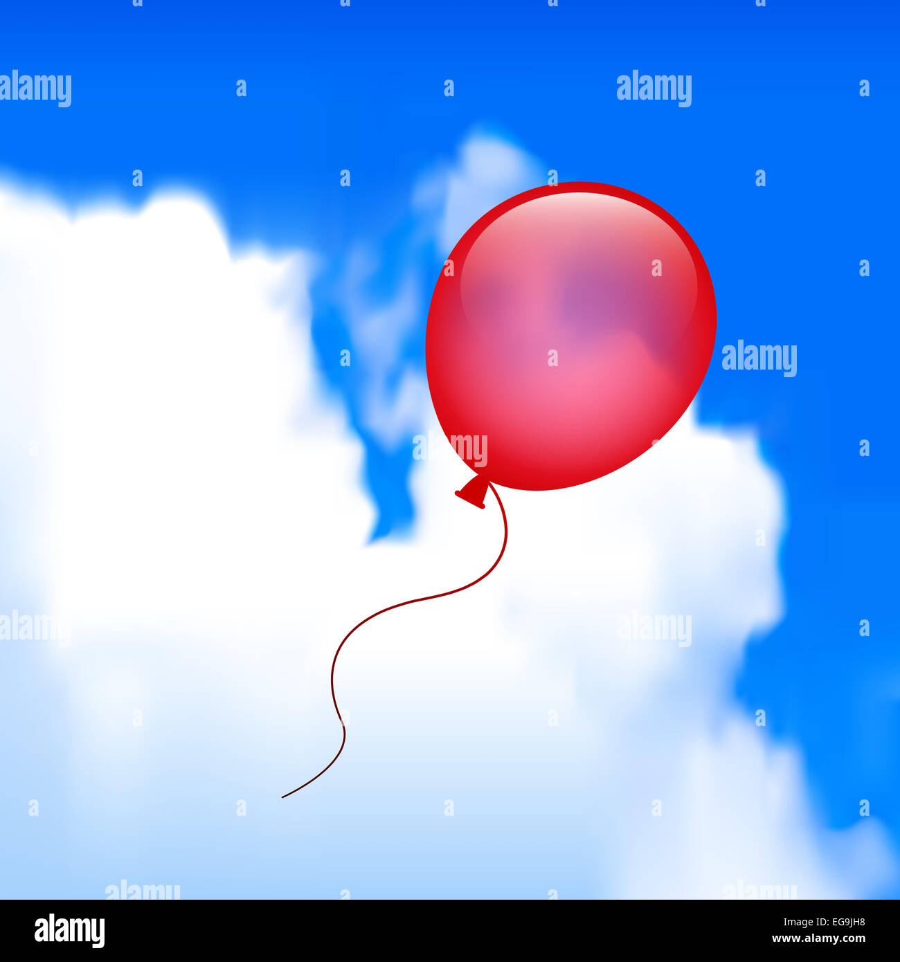 Balloon in the sky Stock Photo - Alamy