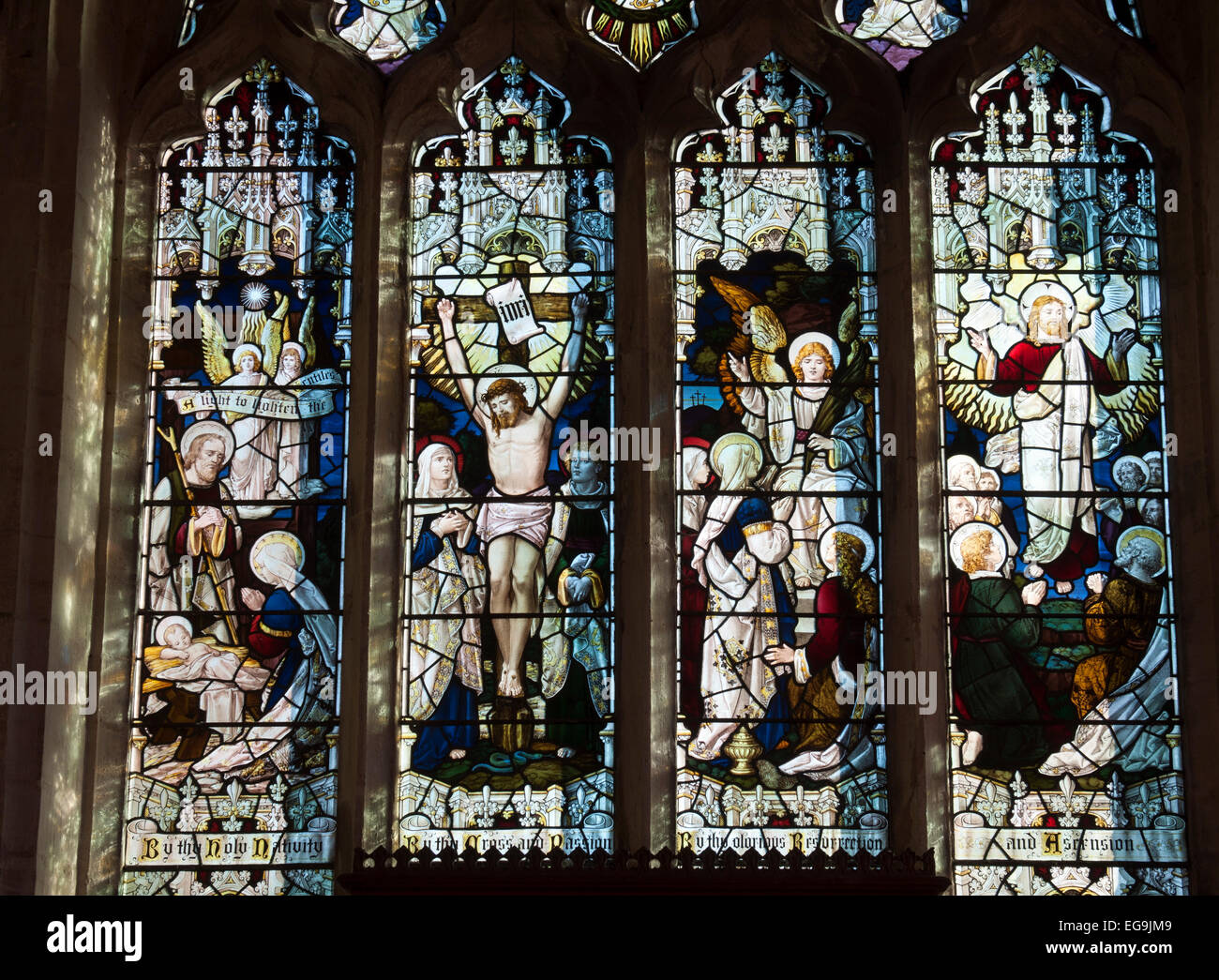 The East Window, St. Andrew`s Church, Yardley Hastings ...