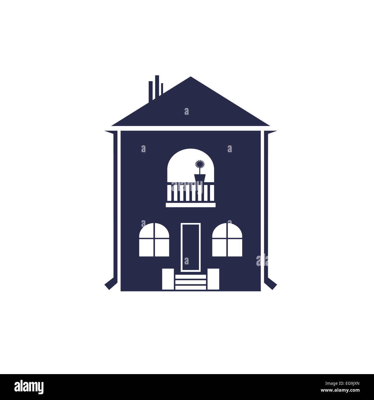 House shape property icon Cut Out Stock Images & Pictures - Alamy