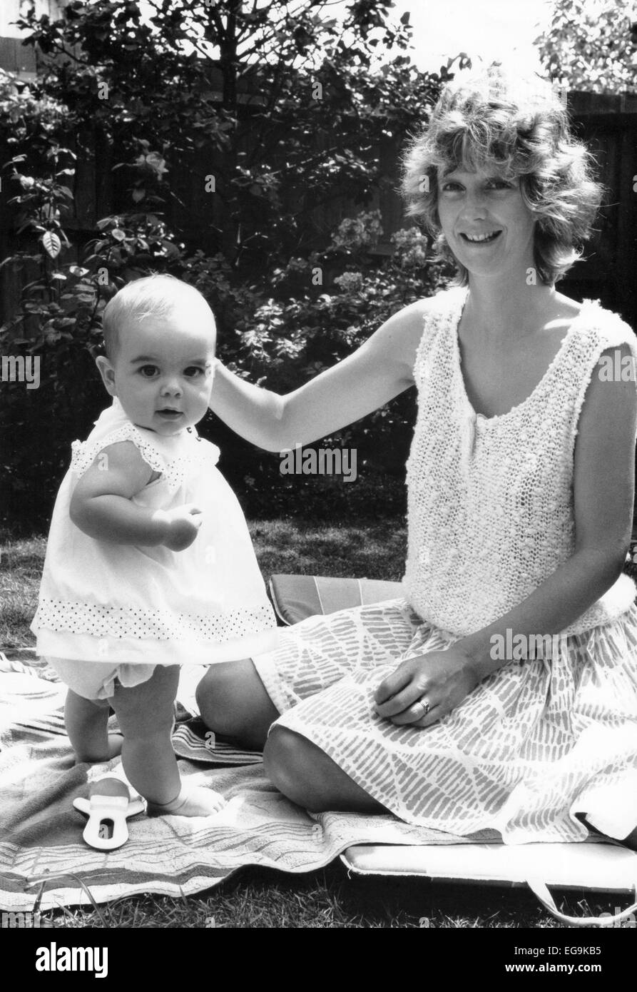 1980s family baby hi-res stock photography and images - Alamy