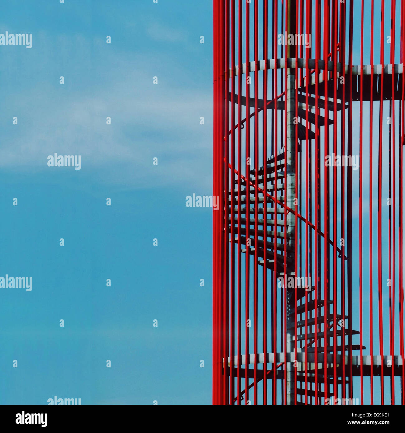 Red Spiral Staircase High Resolution Stock Photography and Images - Alamy