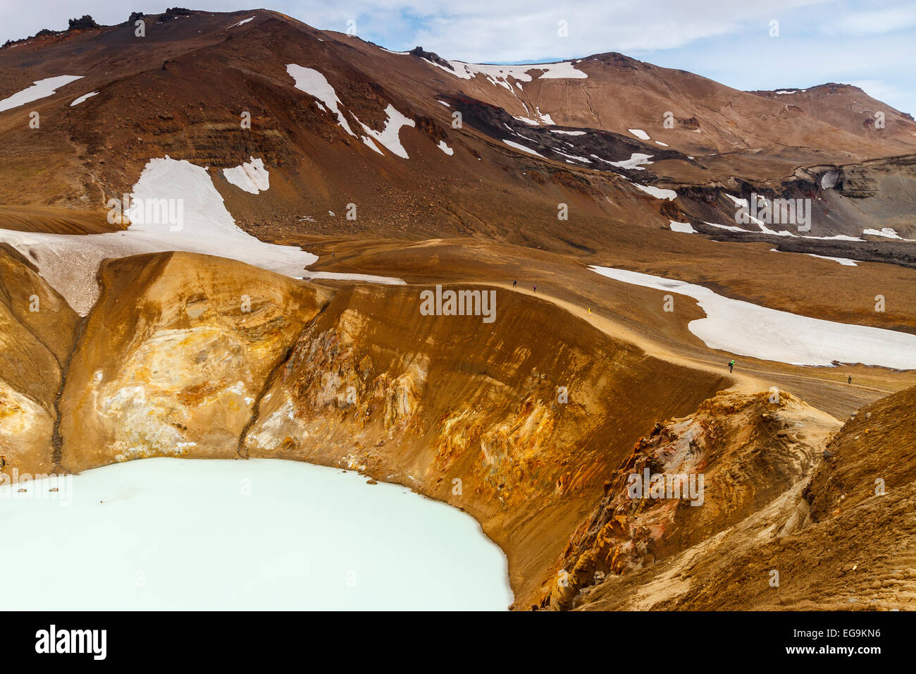 Askja caldera area. Central Highlands. Iceland, Europe Stock Photo - Alamy