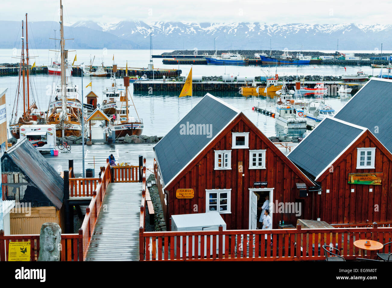 Town view. Husavik. Iceland, Europe Stock Photo - Alamy