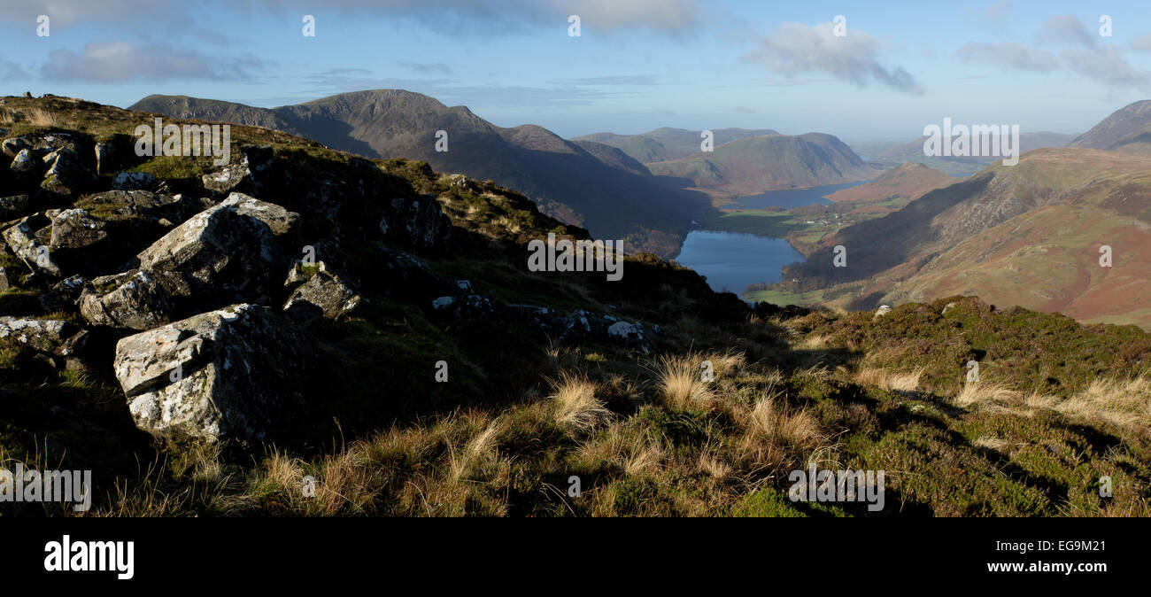 Buttermere from Fleetwith Pike High Stile Ridge Buttermere Mellbreak ...