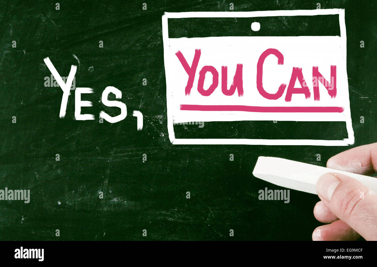 yes you can concept Stock Photo - Alamy