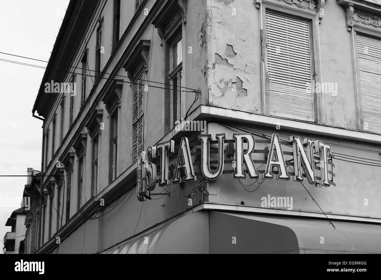 Classic Restaurant Sign Stock Photo - Alamy