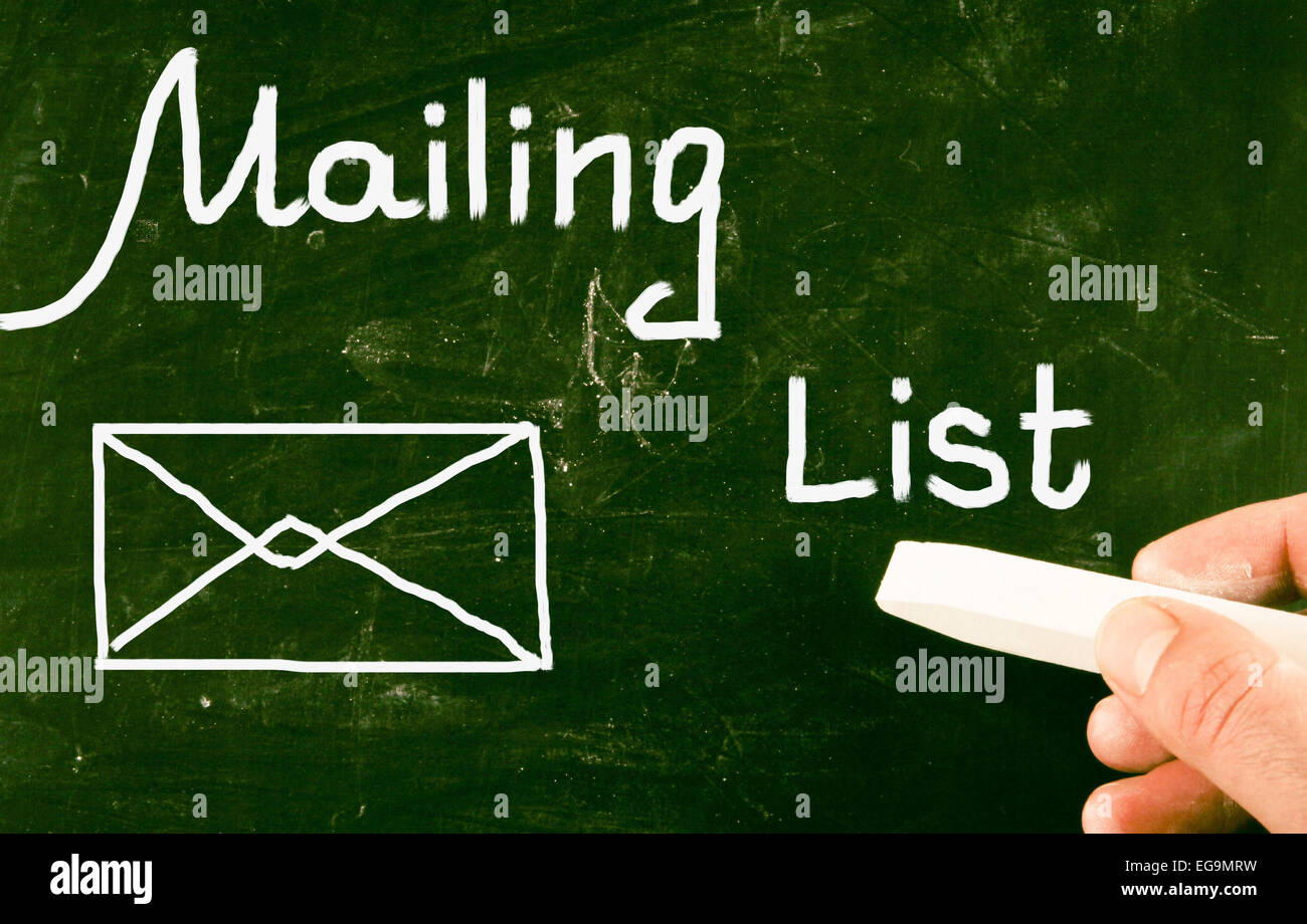 Mailing list subscribe hi-res stock photography and images - Alamy