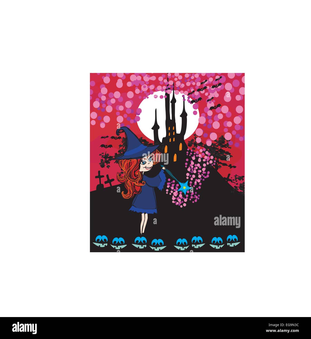 An illustration of a happy purple candy Cut Out Stock Images & Pictures ...