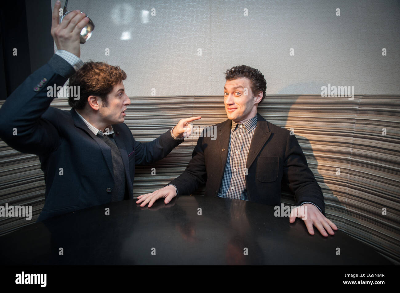 Manhattan, New York, USA. 19th Feb, 2015. JASON BIGGS and BRYCE PINKHAM ...