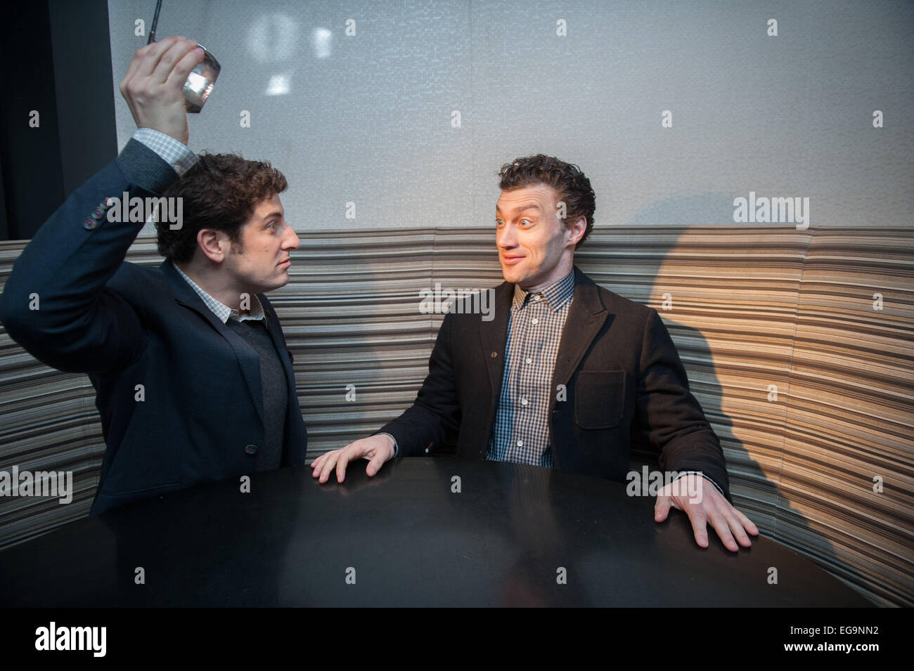 Manhattan, New York, USA. 19th Feb, 2015. JASON BIGGS and BRYCE PINKHAM ...