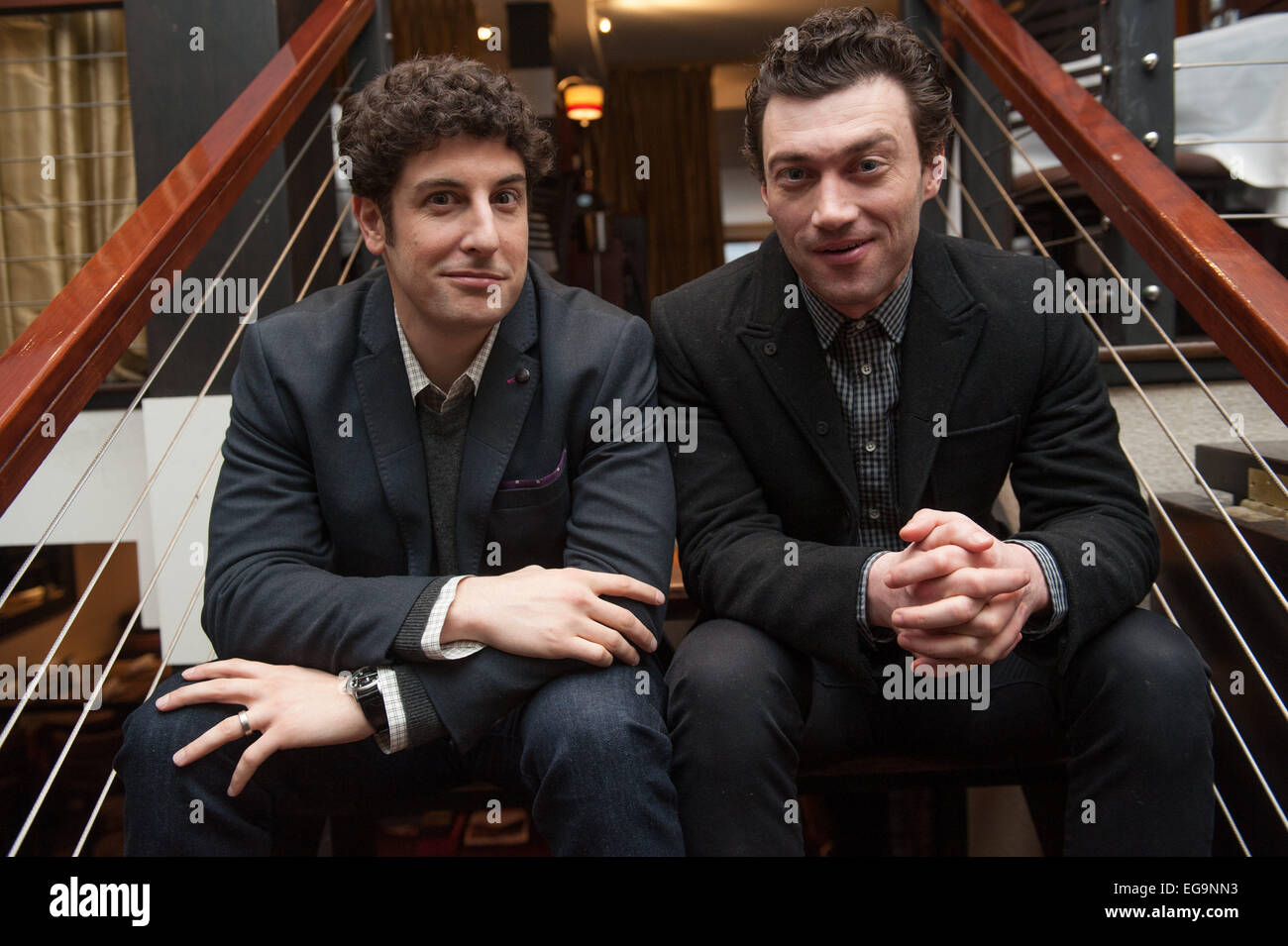 Manhattan, New York, USA. 19th Feb, 2015. JASON BIGGS and BRYCE PINKHAM ...