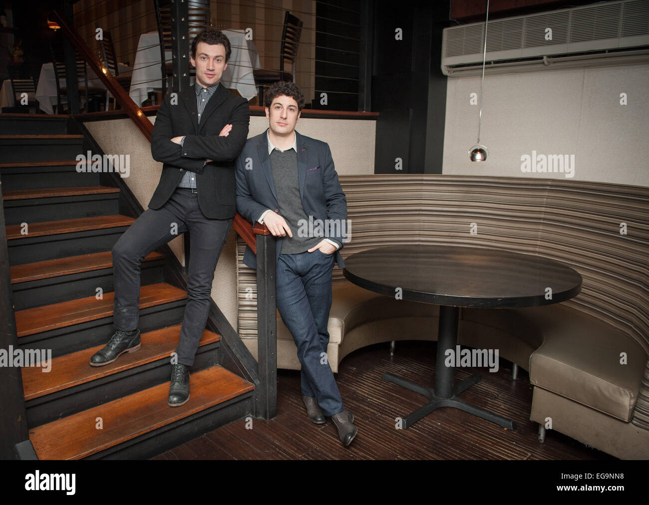 Manhattan, New York, USA. 19th Feb, 2015. BRYCE PINKHAM and JASON BIGGS ...